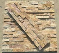 China Ivory Limestone Culture Stone 600x150mm Cream Yellow Ledger Panels Limestone Veneer for sale