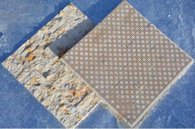 China Golden Yellow Marble Mosaic 305x305mm Natural Stone Wall Tile for Interior Decor for sale