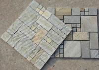 China Oyster Quartzite Mosaic 305x305mm Natural Stone Wall Tile for Interior Decor for sale