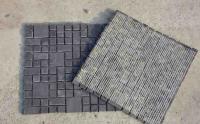 China Black Slate Mosaic Tile 305x305mm Natural Stone Wall Tile for Interior Decor for sale