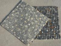 China Rusty Multicolor Slate Mosaic Wall Tile 305x305mm Natural Stone Mosaic for Interior Decor for sale