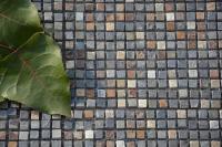 China Rusty Multicolor Slate Mosaic Wall Tile 305x305mm Natural Stone Mosaic for Interior Decor for sale