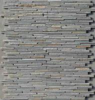 China Oyster Quartzite Mosaic 305x305mm Natural Stone Wall Tile for Interior Decor for sale