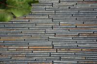 China Multicolor Slate Mosaic Wall Tile 305x305mm Natural Stone Mosaic for Interior Decor for sale