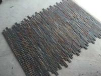 China Multicolor Slate Mosaic Wall Tile 305x305mm Natural Stone Mosaic for Interior Decor for sale