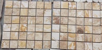 China New Oyster Quartzite Mosaic 305x305mm Natural Stone Wall Tiles for Interior Decoration for sale