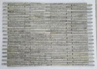 China Green Quartzite Mosaic Wall Tile 305x305mm Natural Stone Mosaic for Interior Decor for sale