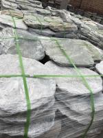 China Green Slate Round Stepping Stones 30x30cm Natural Stone Pavers for Garden Landscaping for sale