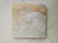 China Yellow Gold Quartzite Floor and Wall Tiles 30x60 cm Natural Stone for sale