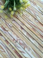 China Yellow Wooden Sandstone Mini Culture Stone 600x150mm Waterfall Shape Ledgestone for sale
