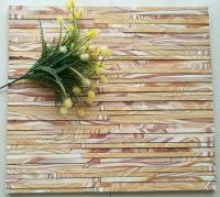 China Yellow Wooden Sandstone Mini Culture Stone 600x150mm Waterfall Shape Ledgestone for sale