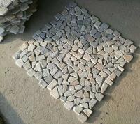 China Oyster Quartzite Pebble Mosaic 305x305mm Natural Stone Wall Tile for Interior Decor for sale