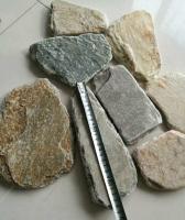 China Yellow Quartzite Tumbled Random Flagstone 30-50cm Natural Paving Stone for Patio for sale