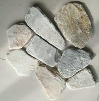 China Yellow Quartzite Tumbled Random Flagstone 30-50cm Natural Paving Stone for Patio for sale