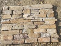 China Mixed Colors Quartzite Field Stone Veneer 2-3.5cm Natural Loose Ledgestone Wall Cladding for sale