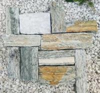 China Lotus Green Marble Field Stone Veneer 2.5-3.5cm Jade Green Loose Ledgestone Wall Cladding for sale