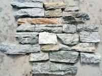 China Lotus Green Marble Field Stone Veneer 2.5-3.5cm Jade Green Loose Ledgestone Wall Cladding for sale