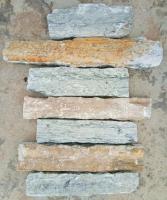 China Lotus Green Marble Field Stone Veneer 2.5-3.5cm Jade Green Loose Ledgestone Wall Cladding for sale
