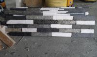 China Mixed Colors Quartzite Stone Cladding Thin Veneer 600x150mm Ledgestone Panel for sale