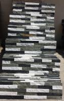 China Mixed Colors Quartzite Stone Cladding Thin Veneer 600x150mm Ledgestone Panel for sale
