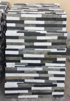 China Mixed Colors Quartzite Stone Cladding Thin Veneer 600x150mm Ledgestone Panel for sale