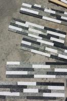 China Mixed Colors Quartzite Stone Cladding Thin Veneer 600x150mm Ledgestone Panel for sale