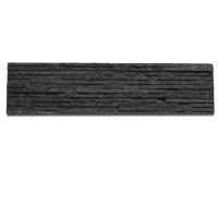 China Black Quartzite Mini Stacked Stone Ledgestone 600x150mm Natural Stone Veneer for sale