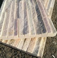 China Yellow Quartzite Ledgestone Culture Stone 600x150x15mm Waterfall Style Wall Veneer for sale
