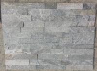 China Grey Quartzite Ledgestone Stacked Stone Panel 600x150mm Natural Split Thin Veneer for sale