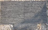 China Black Slate Waterfall Ledgestone 600x150mm Natural Split Stone Veneer for Wall Cladding for sale