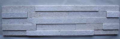 China White Quartzite Ledgestone Panel Flamed Surface Natural Stone Veneer 600x150x15-25mm for sale