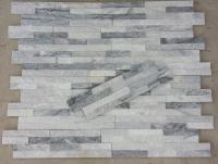 China Cloudy Grey Quartzite Z Clad Stone Cladding 600x150mm Natural Split Thin Stone Veneer for sale