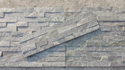 China Green Quartzite Z Clad Stone Cladding Thin Veneer 600x150mm Natural Rough Surface for sale