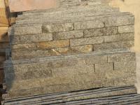 China Green Quartzite Z Clad Stone Cladding Thin Veneer 600x150mm Natural Rough Surface for sale