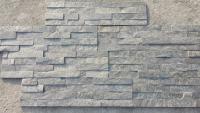 China Green Quartzite Z Clad Stone Cladding Thin Veneer 600x150mm Natural Rough Surface for sale