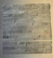 China Green Quartzite Z Clad Stone Cladding Thin Veneer 600x150mm Natural Rough Surface for sale