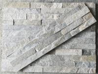 China Grey Quartzite Ledgestone Natural Thin Stone Veneer 600x150mm Wall Cladding for sale