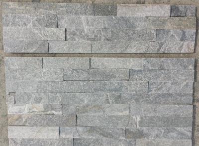 China Grey Quartzite Ledgestone Natural Thin Stone Veneer 600x150mm Wall Cladding for sale
