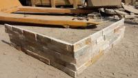 China Oyster Split Face Quartzite Thin Stone Veneer 600x150mm Natural Ledgestone for Wall Cladding for sale