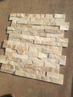 China Oyster Split Face Quartzite Thin Stone Veneer 600x150mm Natural Ledgestone for Wall Cladding for sale