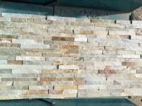 China Oyster Split Face Quartzite Thin Stone Veneer 600x150mm Natural Ledgestone for Wall Cladding for sale