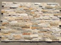 China Oyster Split Face Quartzite Thin Stone Veneer 600x150mm Natural Ledgestone for Wall Cladding for sale