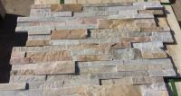 China Oyster Split Face Ledgestone Natural Quartzite Stone Cladding 600x150x15-25mm for sale