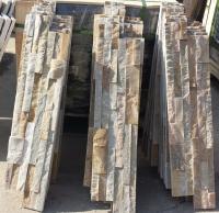 China Oyster Split Face Ledgestone Natural Quartzite Stone Cladding 600x150x15-25mm for sale
