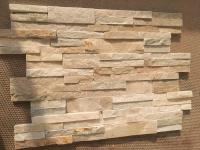China Oyster Split Face Ledgestone Natural Quartzite Stone Cladding 600x150x15-25mm for sale