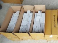 China Snow White Quartzite Culture Stone Flamed Ledgestone 600x150mm Natural Stone Cladding for sale
