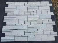 China Snow White Quartzite Culture Stone Flamed Ledgestone 600x150mm Natural Stone Cladding for sale
