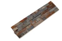 China Rusty Slate Multicolor Culture Stone Thin Veneer 10x40cm Natural Split Face Ledgestone for sale