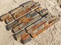 China China Rusty Slate Ledgestone,Split Face Slate Thin Stone Veneer,Multicolor Slate Zclad Stacked Stone,Stone Cladding for sale