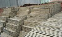 China Multicolor Rusty Slate Waterfall Stacked Stone Veneer 600x150mm Natural Split Wall Cladding for sale
